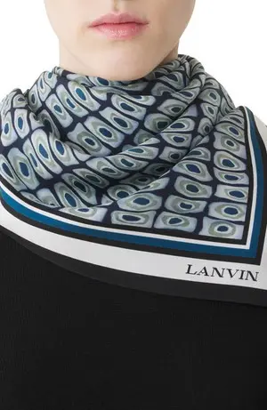 LANVIN Murano Print Silk Scarf