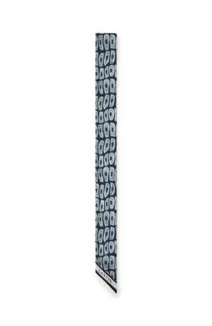 LANVIN Murano Print Silk Twilly With Jewelry Fastener