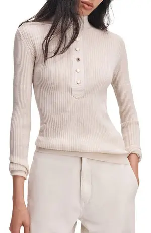 Rag & Bone Lucy Henley Wool Sweater