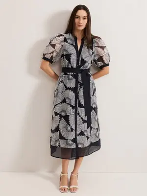 PHASE EIGHT Skylar Midi Dress - Navy