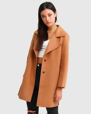 BELLE & BLOOM Ex Boyfriend Wool Coat - Camel
