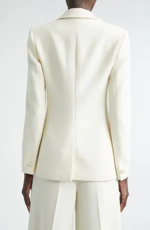 St. John Palais Stretch Double-breasted Blazer
