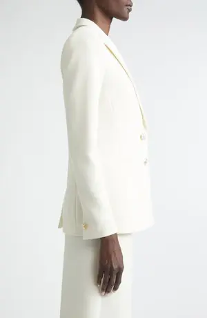 St. John Palais Stretch Double-breasted Blazer