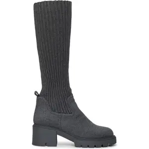 BELLE & BLOOM Tokyo Lights Rib Sock Boot - Grey