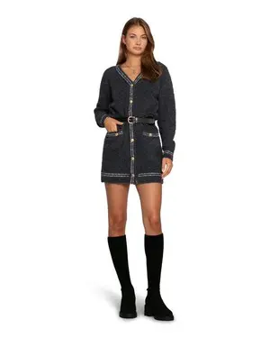 BELLE & BLOOM Cute In This Mini Cardigan Dress
