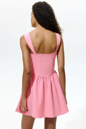 H&M Flared-skirt Tie-detail Dress