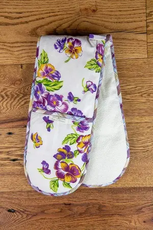 MODERN PRAIRIE Pansies Double Pot Mitt