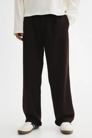H&M Relaxed-fit Linen-blend Wide-leg Pants