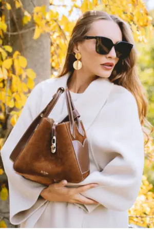 MI BOLSA LONDON Cotswolds Genuine Tote Leather Shoulder Bag