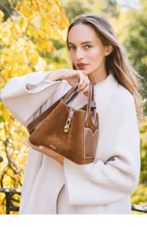 MI BOLSA LONDON Cotswolds Genuine Tote Leather Shoulder Bag