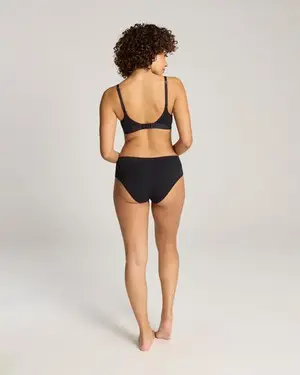 NUDEA Cotton Modal Contour Scoop Bralette - Black