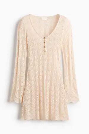 H&M Crochet-look Mini Dress