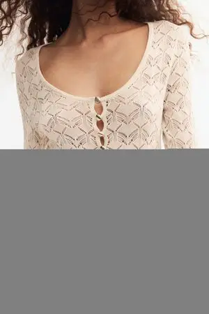 H&M Crochet-look Mini Dress