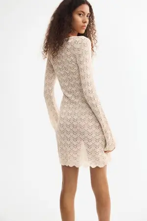 H&M Crochet-look Mini Dress