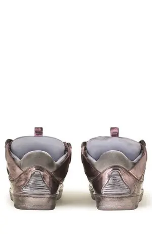 LANVIN Curb Sneakers In Metallic Technical Fabric