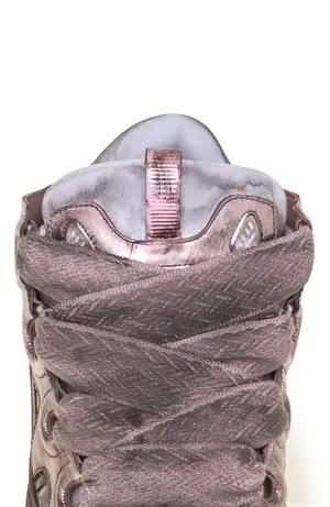 LANVIN Curb Sneakers In Metallic Technical Fabric