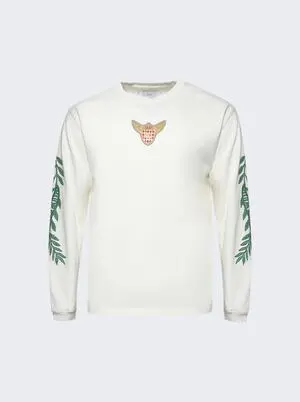 Rhude Tripoli Wreath Long Sleeve Tee Vintage And Green