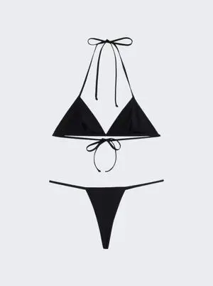 Gucci Stretch Jersey Two Piece Bikini - Black