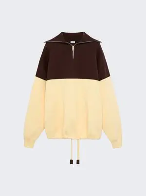 Loewe Cotton Zip-up Sweater With Puffy Anagram