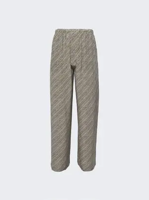 Balenciaga Printed Pyjama Pants And Black - Beige