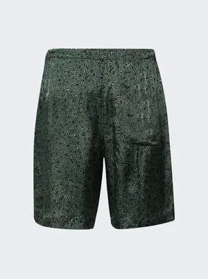 Dries Van Noten Printed Viscose Twill Shorts