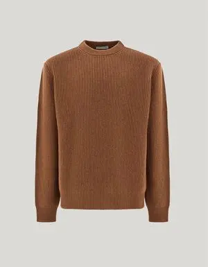 Canali Light Wool And Cashmere Crew Neck Sweater