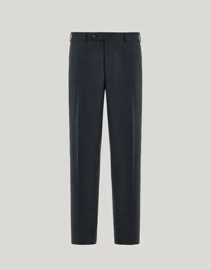 Canali Impeccabile Wool Flannel Regular-fit Pants