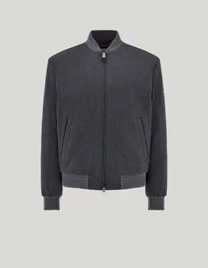 Canali Wool Bomber Jacket