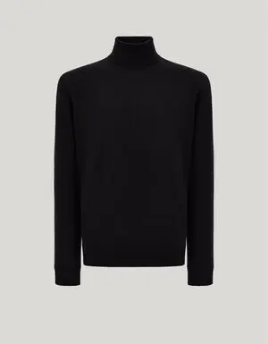 Canali Nuvola Seamless Merino Wool Turtleneck