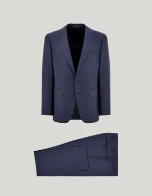 Canali Impeccabile Wool Single-breasted Modern-fit Suit - Blue