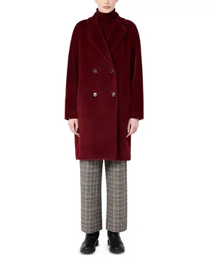 Max Mara Smmroseto Coat - Bordeaux