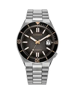 Citizen Tsuyosa Automatic Bracelet Watch, 40mm - Black/silver