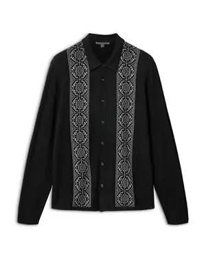 John Varvatos Filigrana Patterned Shirt
