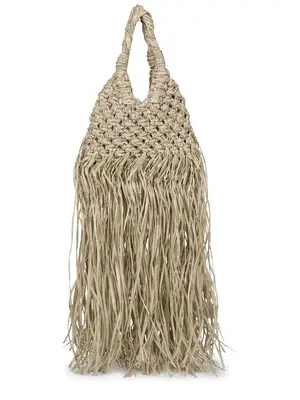 HIBOURAMA Borsa "vannifique Mini Fringe - Beige