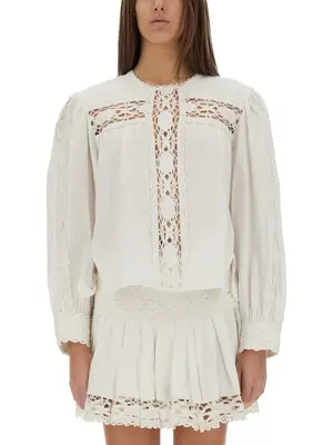 MARANT ETOILE Valmira Top - White