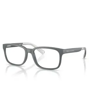A|X ARMANI EXCHANGE Armani Exchange Rectangle Full Rim Eyeglasses - Matte Gray