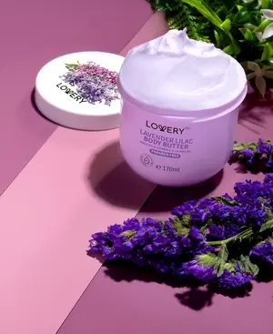 LOVERY 2 Piece Lilac Whipped Body Butter With Jojoba Oil And Shea Butter - Purple