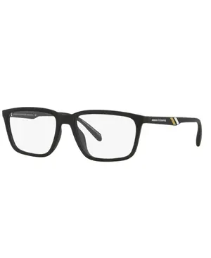 A|X ARMANI EXCHANGE Armani Exchange Rectangular Full Rim Eyeglasses - Matte Black