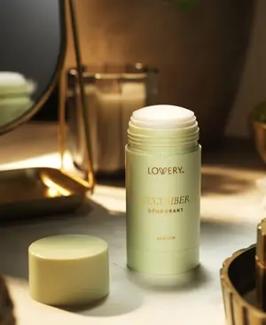LOVERY Cucumber Deodorant Aluminum Free Stick 2.6oz 24 Hour Odor Control