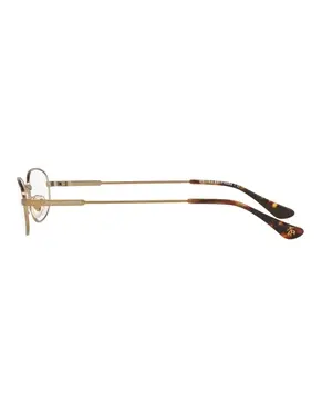 Brooks Brothers Gold Tone Oval Eyeglasses - Matte Gold
