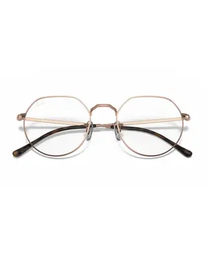 Ray-ban Octagonal Frame Eyeglasses - Copper