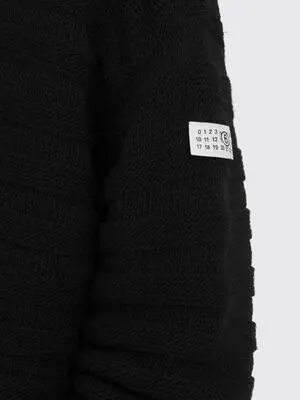 MAISON MARGIELA Relaxed Fit Distressed Turtleneck Jumper In Virgin Wool Blend