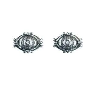 ASTOR & ORION Protection Eye Stud Earrings Sterling - Silver