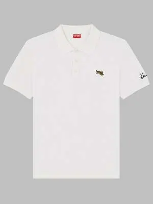 Kenzo Cotton Piqué Polo Shirt For - White