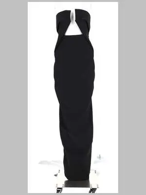 Rick Owens Cutout Draped Maxi Dress - Black
