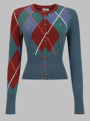 VIVIENNE WESTWOOD Argyle Knit Cardigan - Multicolour