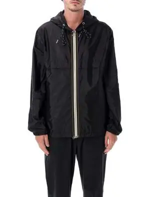 Moncler Technical Nylon Hooded Jacket - Nero