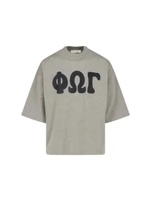 Fear Of God Oversized Graphic T-shirt - Grey