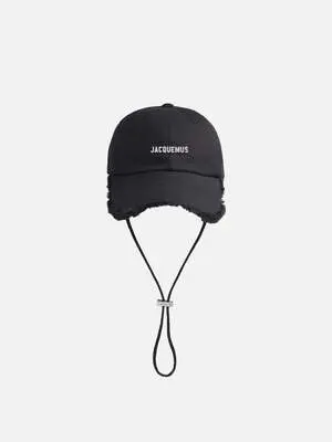Jacquemus Casquette Hat With Curved Brim - Black