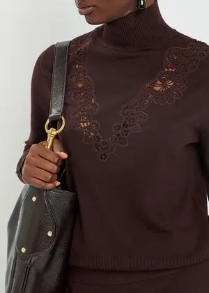 Zimmermann Valiant Lace-trim Wool Top